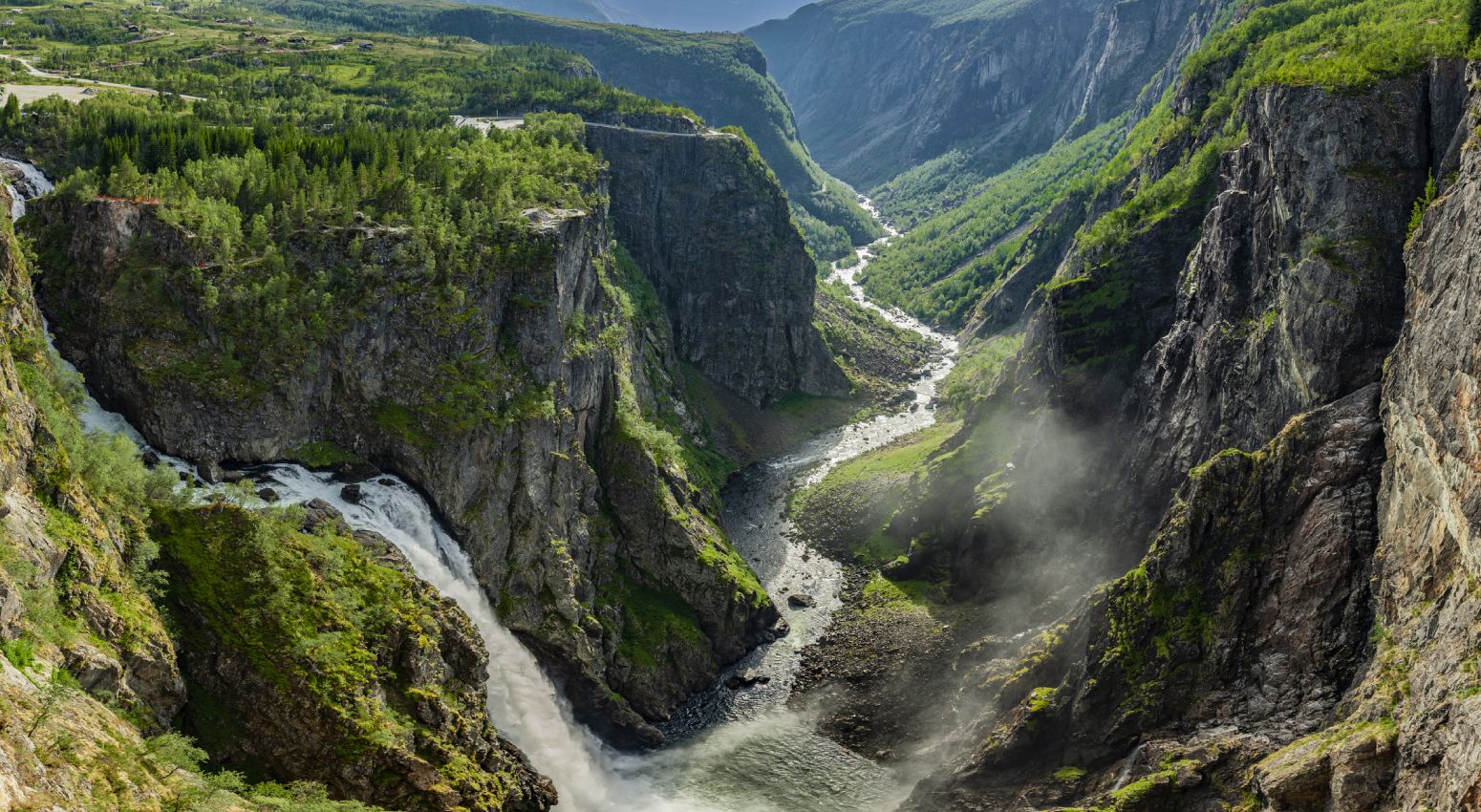 Voringsfossen waterfall - Most famous waterfall in Norway